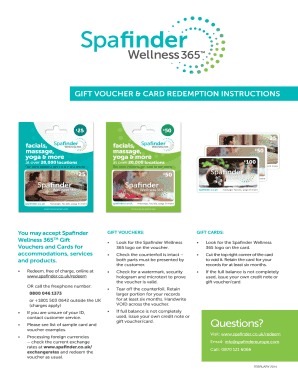 Fillable Online GIFT VOUCHER & CARD REDEMPTION INSTRUCTIONS Fax Email ...