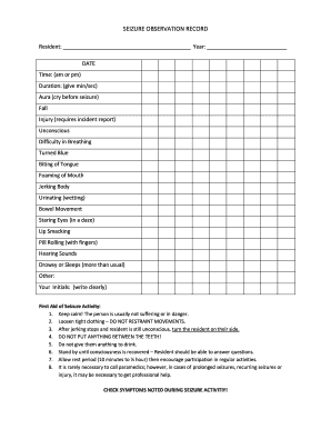 Fillable Online cqes SEIZURE OBSERVATION RECORD - bCQESb - cqes Fax ...