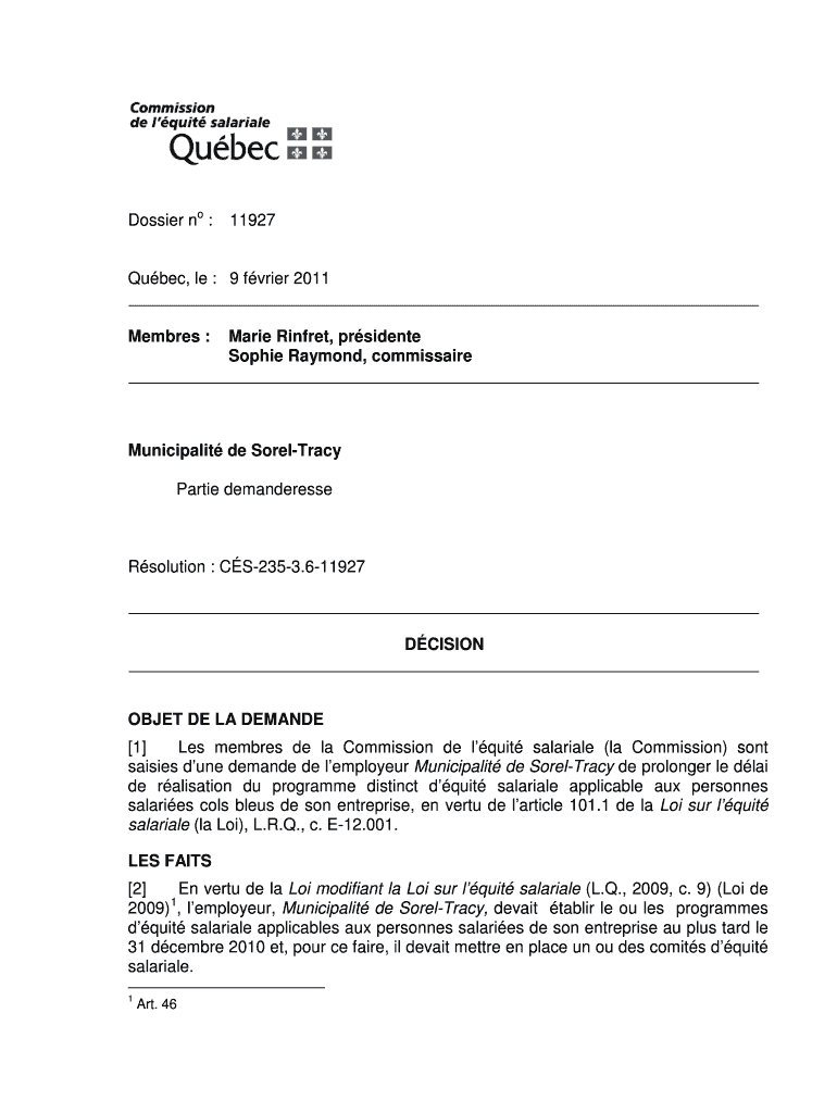 Remplissable En Ligne Gabarit CES - Commission de l' quit salariale Fax ...