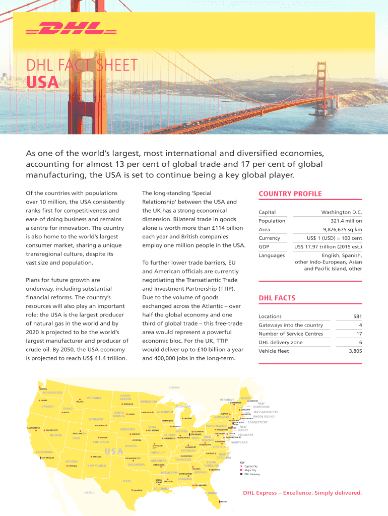 Fillable Online DHL FACT SHEET Fax Email Print - pdfFiller