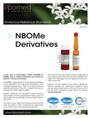 Fillable Online NBOMe Derivatives - Lipomed AG Fax Email Print - pdfFiller