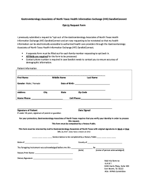 Fillable Online (HIE)-SandlotConnect Opt-In Request Form ...