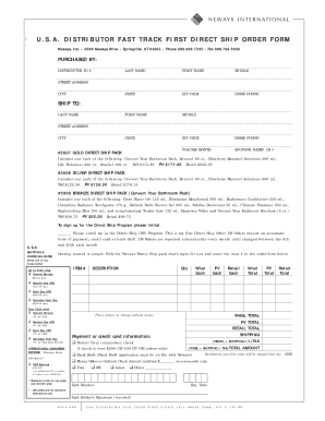 Fillable Online crowndiamond USA DISTRIBUTOR FAST TRACK FIRST DIRECT ...