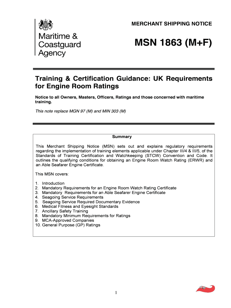 Fillable Online for Engine Room Ratings Fax Email Print - pdfFiller