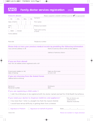 Fillable Online newbridgesurgerybath co Family doctor services ...