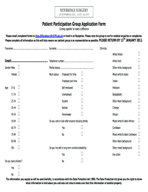 Fillable Online newbridgesurgerybath co PPG Application Form 2.rtf ...