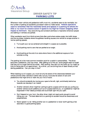 Fillable Online DRIVER SAFETY TIP Fax Email Print - pdfFiller