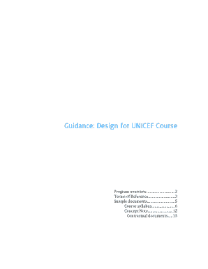 Fillable Online unicefstories Guidance: Design for UNICEF Course ...