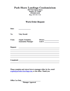 Fillable Online WO Form - Ownersdoc Fax Email Print - pdfFiller