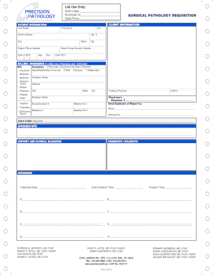 Fillable Online precisionpath Surgical Pathology Requisition - Precision Pathology ...