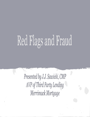 Fillable Online Red Flags and Fraud Fax Email Print - pdfFiller
