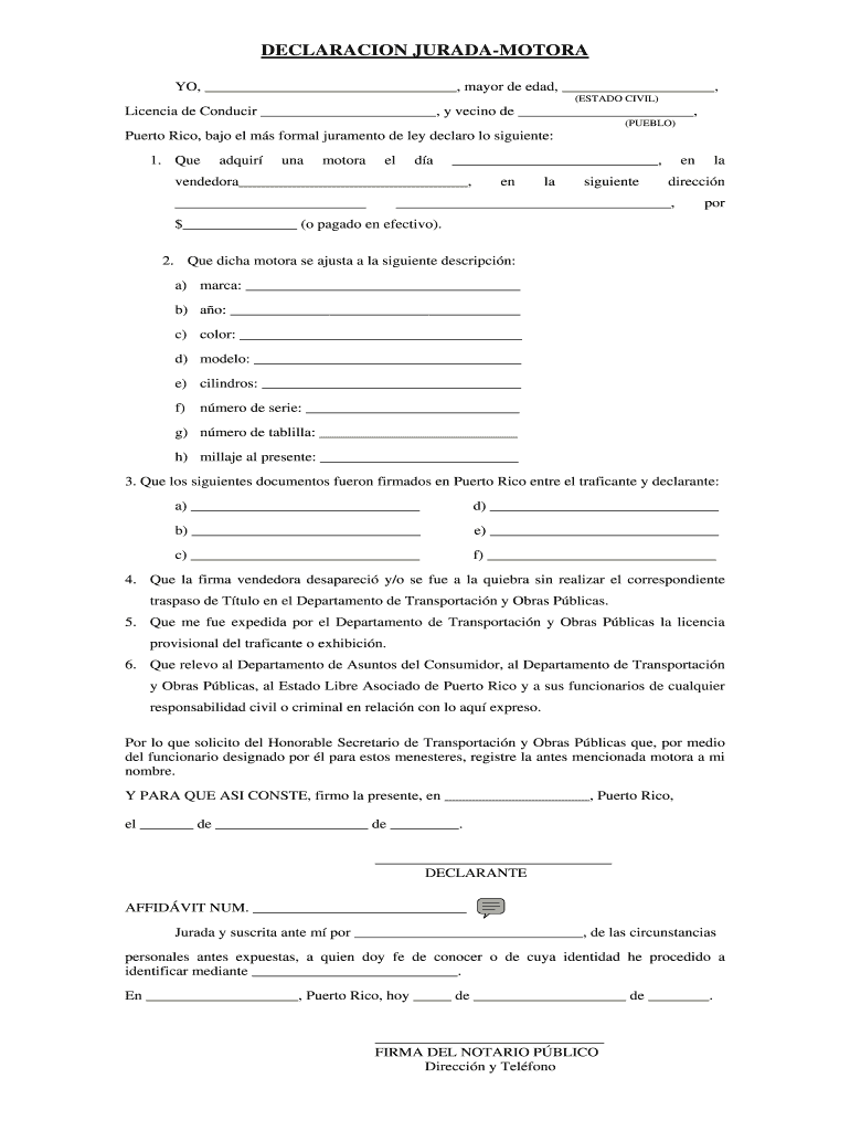 Fillable Online daco pr Departamento de Asuntos al Consumidor del ...
