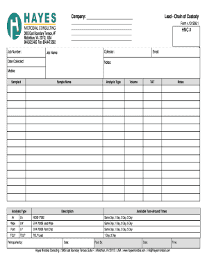 Fillable Online Chain of Custody. Chain of Custody Fax Email Print ...