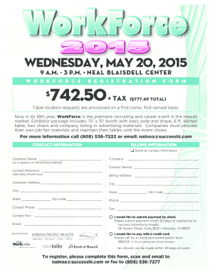 Fillable Online WORKFORCE REGISTRATION FORM 742 - Success Advertising ...