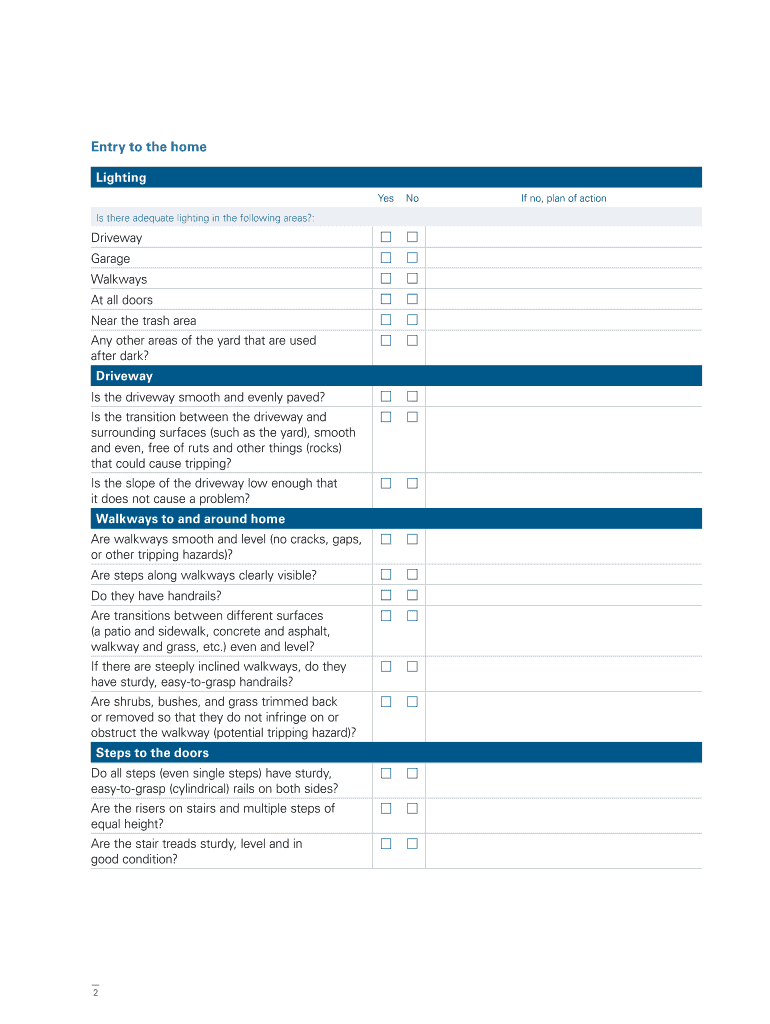 Fillable Online Making the grade Home safety assessment Fax Email Print ...