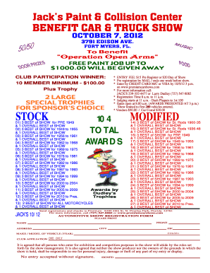 Fillable Online Download Jack's Paint & Collision Flyer Here - Premium ...