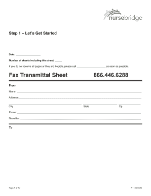 Fillable Online Fax Transmittal Sheet 866446 - bnursebridgebbcomb Fax ...