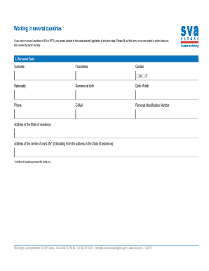 Fillable Online sva-ag Working in several countries - bsvab-bagbbchb Fax Email Print - pdfFiller