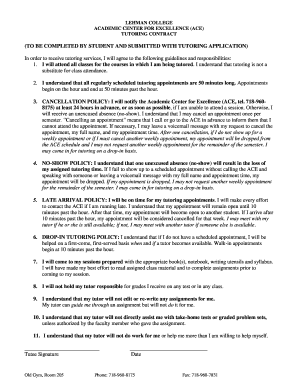 Fillable Online lcw lehman TO BE COMPLETED BY STUDENT AND SUBMITTED ...