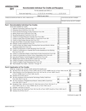 Fillable Online ARIZONA FORM - azdor Fax Email Print - pdfFiller