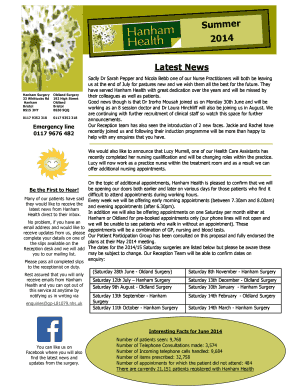 Fillable Online hanhamhealth co To see the latest Patient Newsletter ...