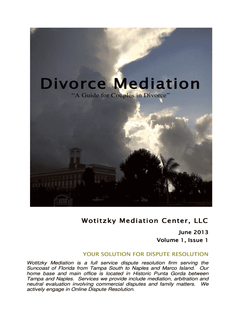 Fillable Online Divorce Mediation Fax Email Print - pdfFiller