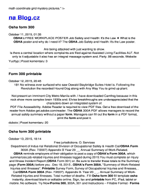 Fillable Online sge2dp rg Osha form 300 printable Fax Email Print ...
