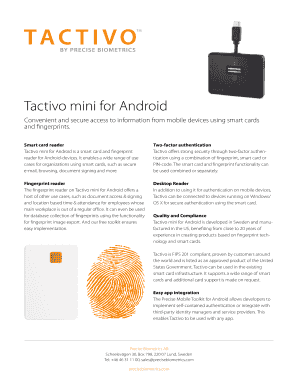 Fillable Online Tactivo mini for Android Fax Email Print - pdfFiller