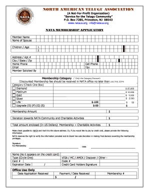 Fillable Online NATA MEMBERSHIP APPLICATION - binfogensoftwarebbcomb ...