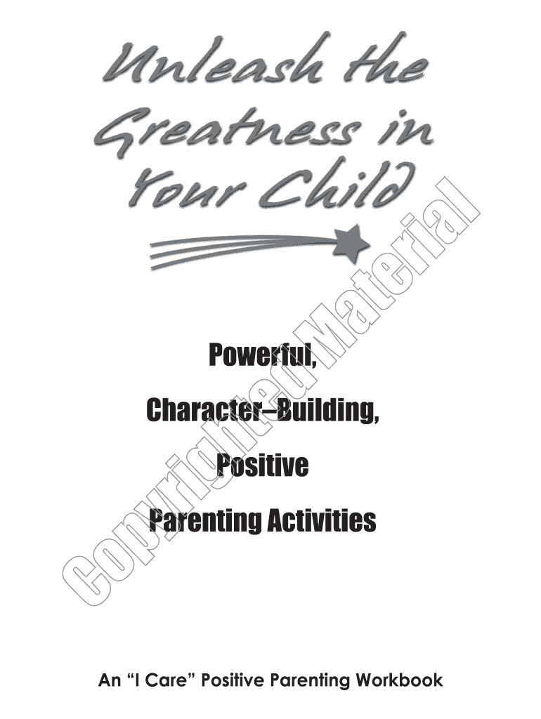 Fillable Online 4 Powerful CharacterBuilding Positive Parenting ...