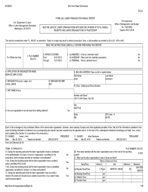 Fillable Online washington 10132015 bDOL Form Reportb Disclosure ...