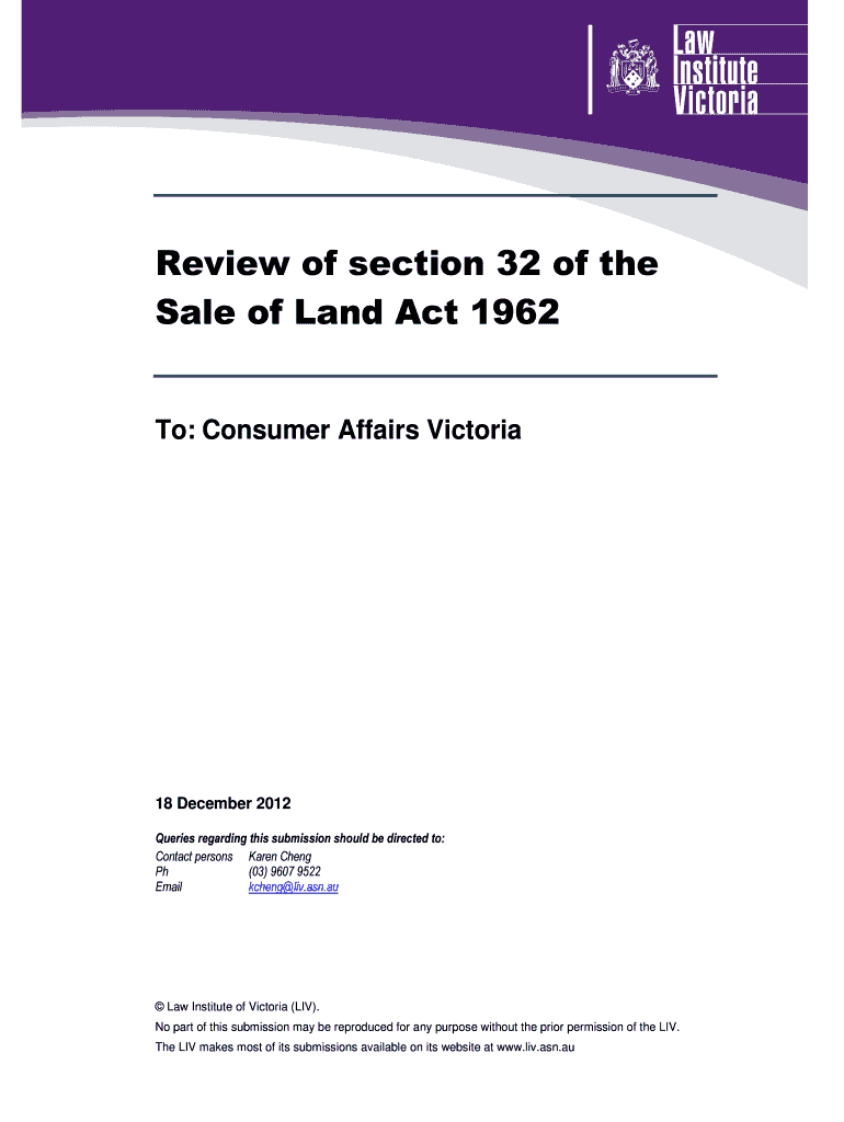 Fillable Online Review of section 32 of the Fax Email Print - pdfFiller