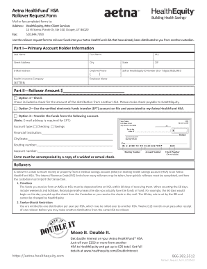 Fillable Online Aetna Rollover Request Form - WordBrown Fax Email Print ...