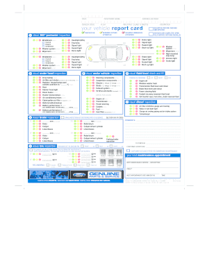Fillable Online lecoursmotorsales Your vehicle report card VALIDATION ...