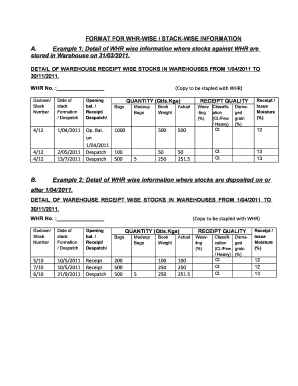 Fillable Online hwc nic FORMAT FOR WHR-WISE / STACK-WISE INFORMATION A ...