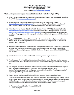 Fillable Online Aug-10-2015 Manure Distribution Tank/Drag Line ...