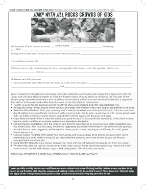 Fillable Online Jump with jill rocks crowds of kids - The Rock & Roll ...