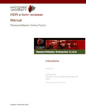 Fillable Online HDR e-form reviewer Fax Email Print - pdfFiller