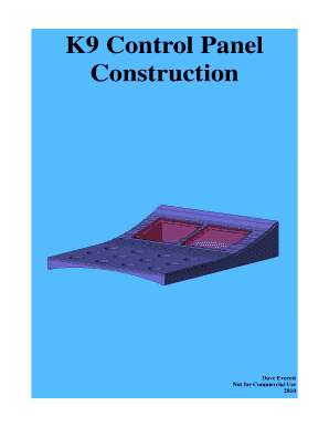 Fillable Online skippy org K9 Control Panel Assembly instructions ...