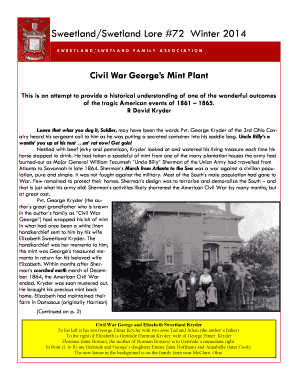 Fillable Online SweetlandSwetland Lore 72 Winter 2014 - THE TEDDY BEAR ...