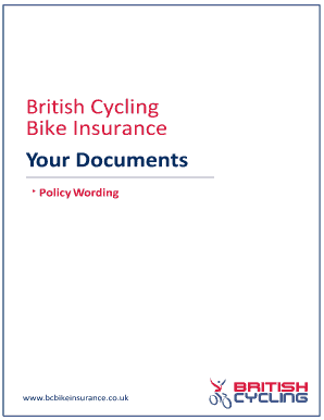 Fillable Online Bike Insurance Fax Email Print - pdfFiller