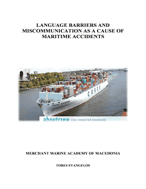 Fillable Online LANGUAGE BARRIERS AND Fax Email Print - pdfFiller