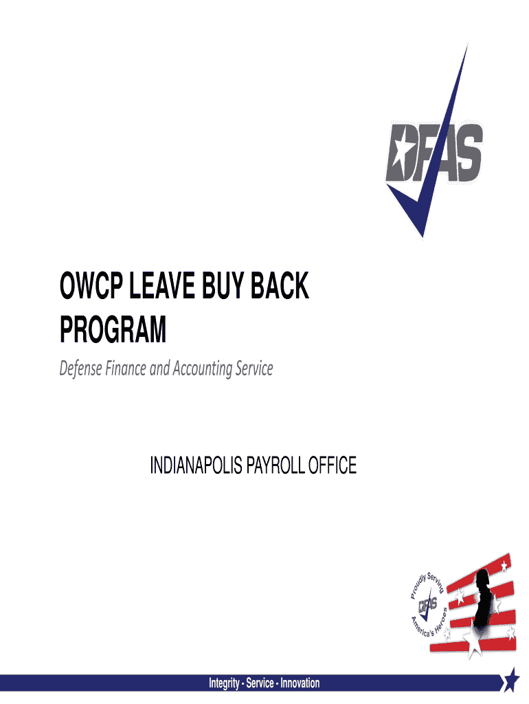 Fillable Online OWCP LEAVE BUY BACK Fax Email Print - pdfFiller