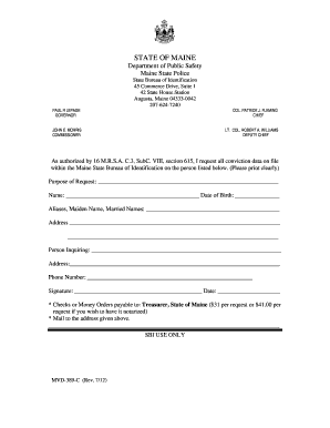 Fillable Online maine Bureau of Motor Vehicles, Registrations & Titles ...