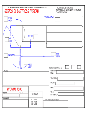 Fillable Online SERIES 38 BUTTRESS THREAD - Internal Tool Fax Email ...