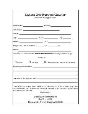 Fillable Online Dakota Woodturners Chapter2docx Fax Email Print - pdfFiller