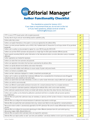 Fillable Online Author Functionality Checklist - Aries Systems ...