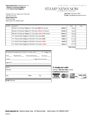 Fillable Online stampnewsonline For Mekeel's and Stamps & US Stamp News ...