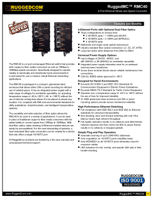 Fillable Online RMC40 Datasheet.pdf - H3I Squared Fax Email Print ...