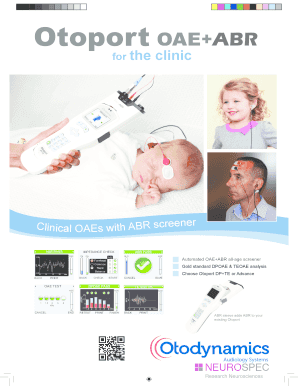 Fillable Online Clinical OAEs with ABR screener Fax Email Print - pdfFiller